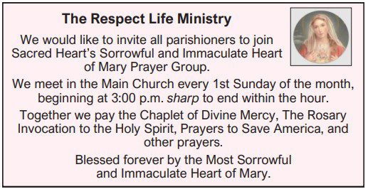 First Sunday Devotions – Sacred Heart Catholic Church